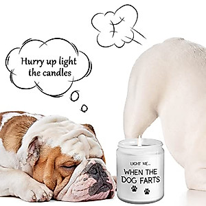 Dog Mom Gifts for Women, Funny Birthday Christmas&Thanksgiving Day Warm Gift for Pet Lovers Best Friends Girlfriend Sisters Female Coworker Relaxing Presents Lavender Candle