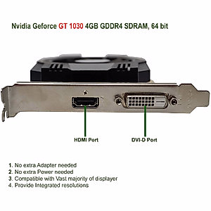 Hp EliteDesk 800 G1 Tower Computer Desktop PC, Intel Core i7 3.4GHz Processor, 16GB Ram, 256GB M.2 SSD, WiFi & Bluetooth, HDMI, Nvidia GeForce GT 1030 4GB DDR4, Windows 10 Pro (Renewed)