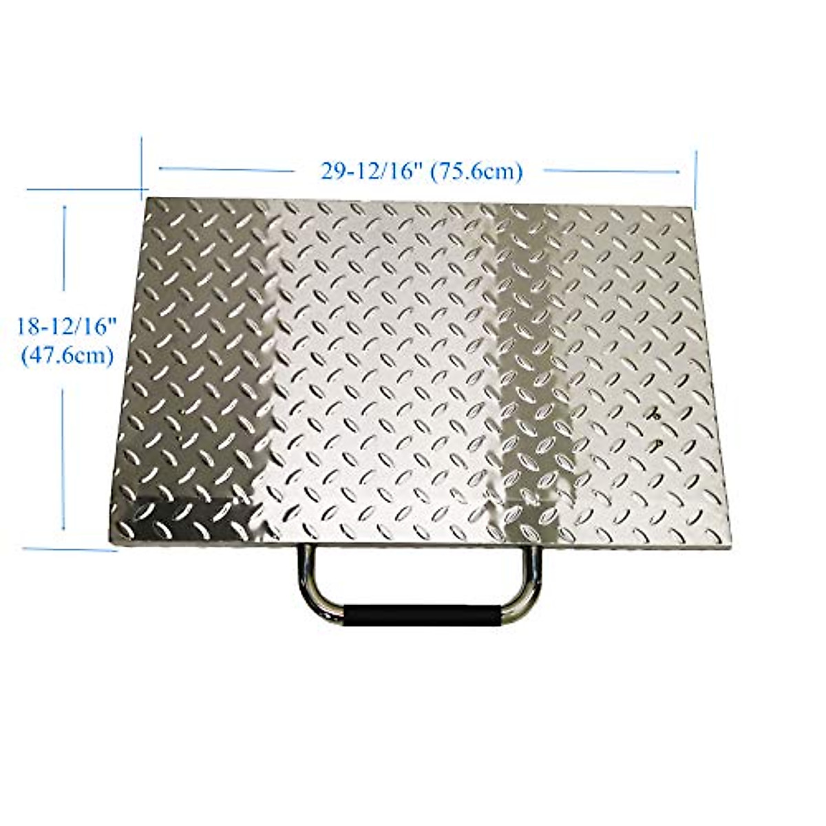 28-Inch Flat Top Griddle/Grill Hard Cover for Blackstone, Blackstone 28" Griddle Accessory, Diamond Plate Stainless Steel, Heat Protection Handle