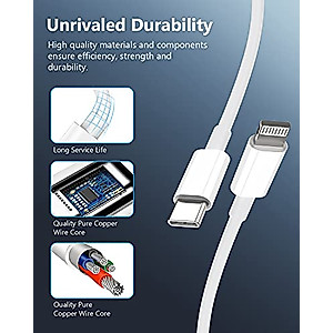 Car Charger for iPhone 13, 43W Fast USB C Car Charger Adapter Dual Port, 25W USB-C & 18W USB iPhone Car Charger Aluminum Alloy with Lightning Cable for iPhone 13/12 Pro Max/11 Pro/XS/XR/8 and More