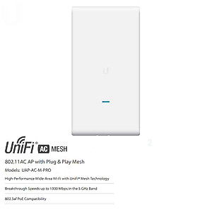 UniFi Mesh AC Pro UAP-AC-M-PRO-US 802.11AC 3x3 MIMO Outdoor Wi-Fi Access Point Wide-Area Dual-Band AP