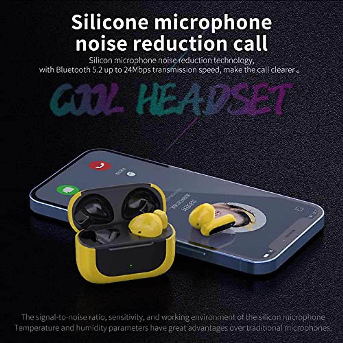 Loluka Smallest Earbuds Invisible Bluetooth Earbuds Mini Wireless Ear Buds Discreet Bluetooth Earpiece Tiny Hidden Small Ears Earbud for Work Headphones Sleep True Wireless Earpiece with Microphone