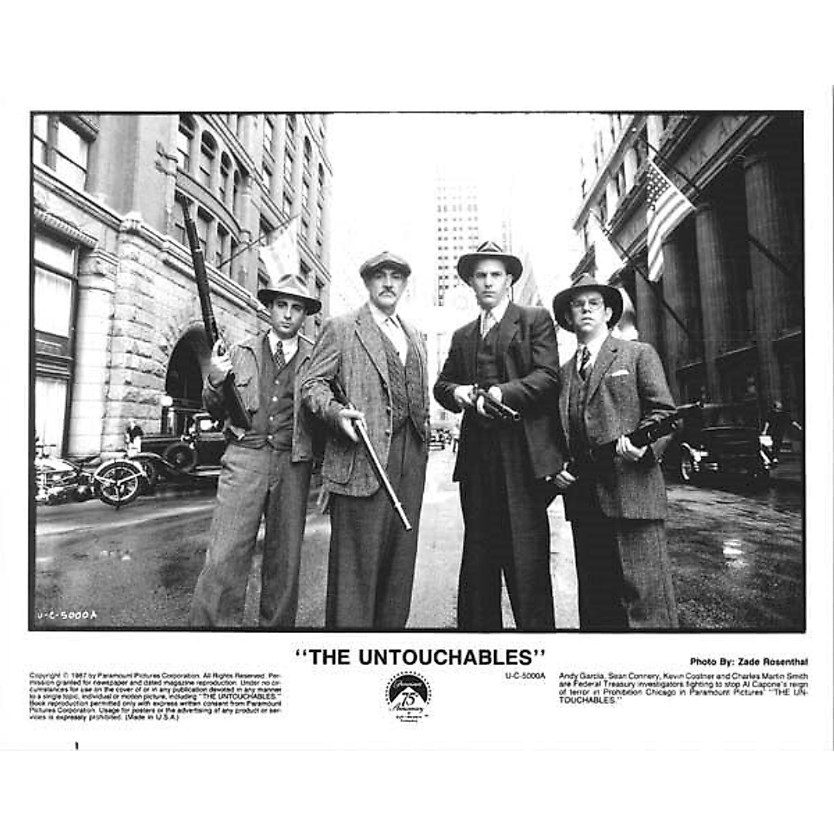 The Untouchables 1987 8x10 photo Connery Costner Garcia & Smith