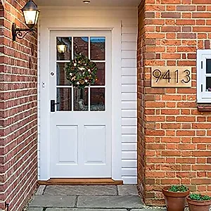 Covanm Floating House Letter A Black Floating Mount 5 Inch Modern House Letters A