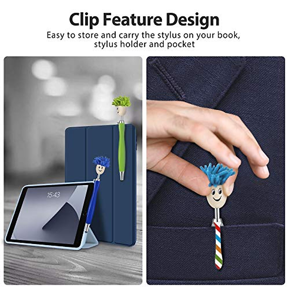 Stylus Pens for Touch Screens, StylusHome 6 Pieces Capacitive Stylus Kids for iPad iPhone Tablets Samsung Galaxy All Universal Touch Screen Devices