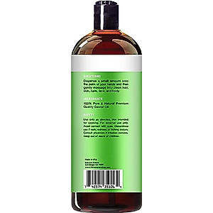 Natural Riches Organic Castor Oil Cold pressed USDA certified for Dry Skin Hair Loss Dandruff Thicker Hair - Moisturizes Skin Helps Hair growth Thicker Eyelashes Eyebrows Hexane free16 fl. oz.