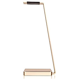 LUXA2 E-One Gold Solid-Metal Aluminum Universal Gaming Headphone Stand/Hanger/Holder for Headsets Display HO-HDP-ALE1GD-00