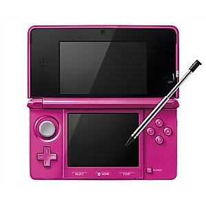 Nintendo 3DS Console-Pink Gloss (Japanese Imported Version - only plays Japanese version games)