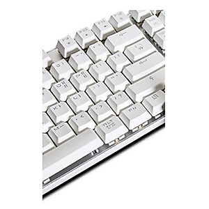 HANSUNG COM Gtune GK360 Quick SWAP Switch Mechanical Custom Gaming Keyboard Rainbow LED NKEY-Rollover (English/Korean Layout) Blue Switch Click (White)
