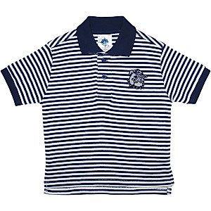 Creative Knitwear Georgetown Hoyas Toddler Striped Polo Shirt Navy/White