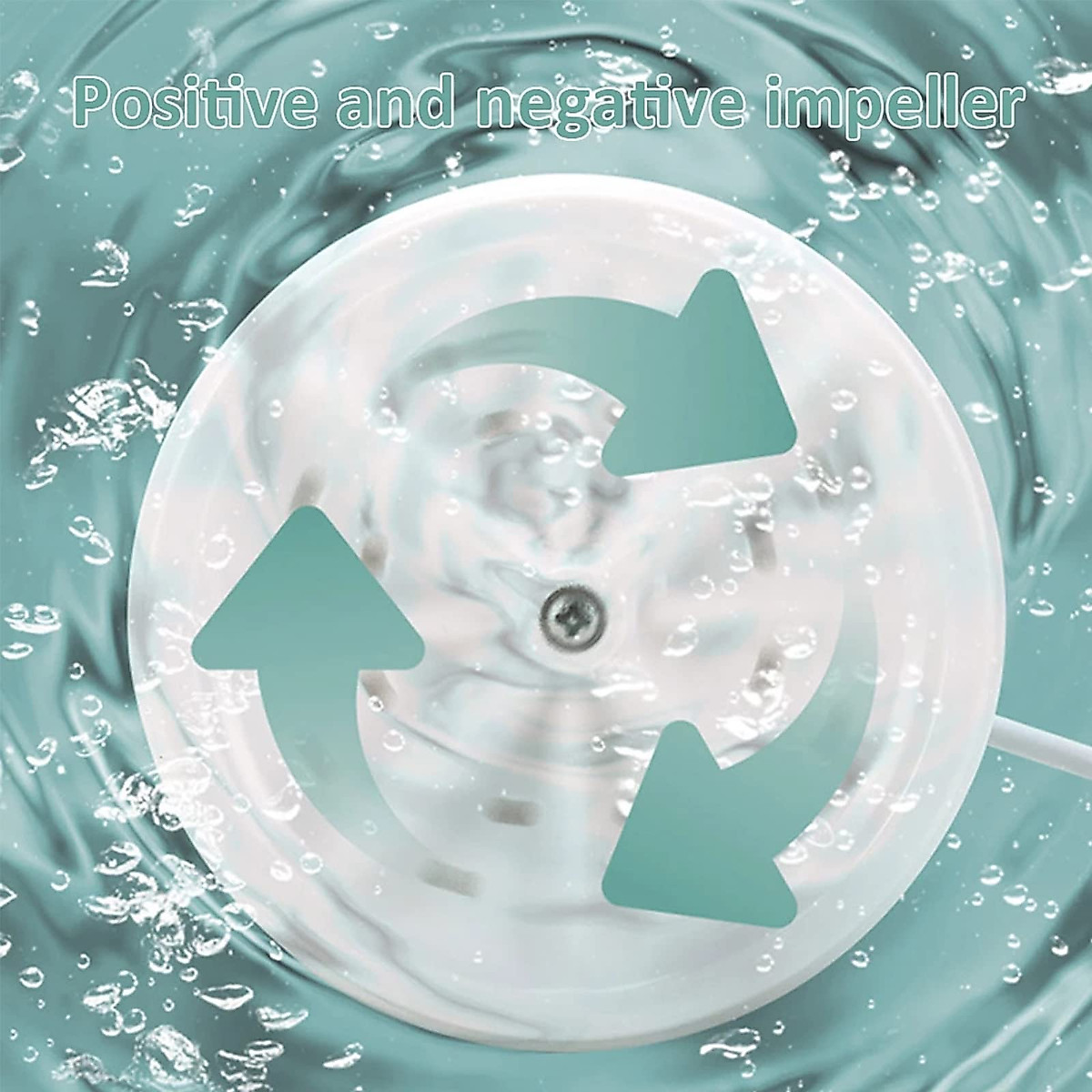 Mini Portable Washing Machine, USB Powered Ultrasonic Turbine Mini Washing for Cleaning Sock, Underwear, Small Rags Chargeable Mini Turbo Washer for Travel, School, Outdoor Camping, Apartments