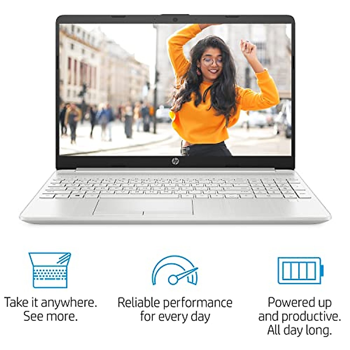 Newest HP 15 Laptop, Intel Core i3-1125G4 Quad-core Processor (Beats i7-1065G7), Intel UHD Graphics, 15.6" Anti-glare Display, Online Conference Ready, Fast Charge, Windows 11(16GB RAM | 1TB SSD)