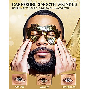 BeMyLady 24K Under Eye Masks, 8 PCS Eye Lines & Moisturizing Eye Patches for Eye Care, Nourishing, Improving Eye Bags, Dark Eye Circles, Reduce Wrinkles and Fine Lines Under Eye