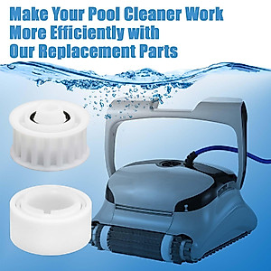 3884997-R6 Guide Wheels with 2 Pully Gears Replacement for Nautilus CC Plus M200，M400，M500 & Dx3，Dx4，Dx6 Premier Pool Cleaner Accessories （6 Pack）