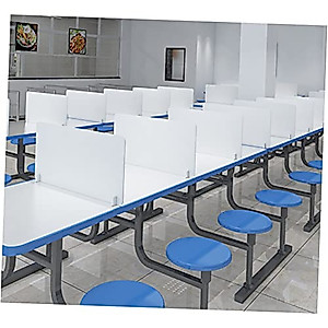 FOYTOKI Partition Tri Fold Poster Boards Privacy Boards for Student Desks Privacy Panel Desk Privacy Board Table Divider Panels Deskpad Acrylic Table Furniture Office White Protection