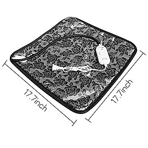 Alayna Pet Heating Pad Warm Pet Heat Pad Dogs Cats Electric Heated Pet Mat Big Small Animal Indoor Waterproof Adjustable Warming Heat Mat Dog Bed with Chew Resistant Steel Cord