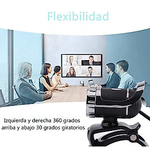 Webcam 480P, Clip on PC Camera, Built in Microphone,12.0M Pixels, 360° Rotating for Computer Laptop Desktop, Plug and Play for YouTube Video Broadcasting, Compatible with Windows