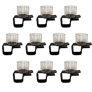 Lot of 10 Plastic Clip on Cup Holders by Brybelly