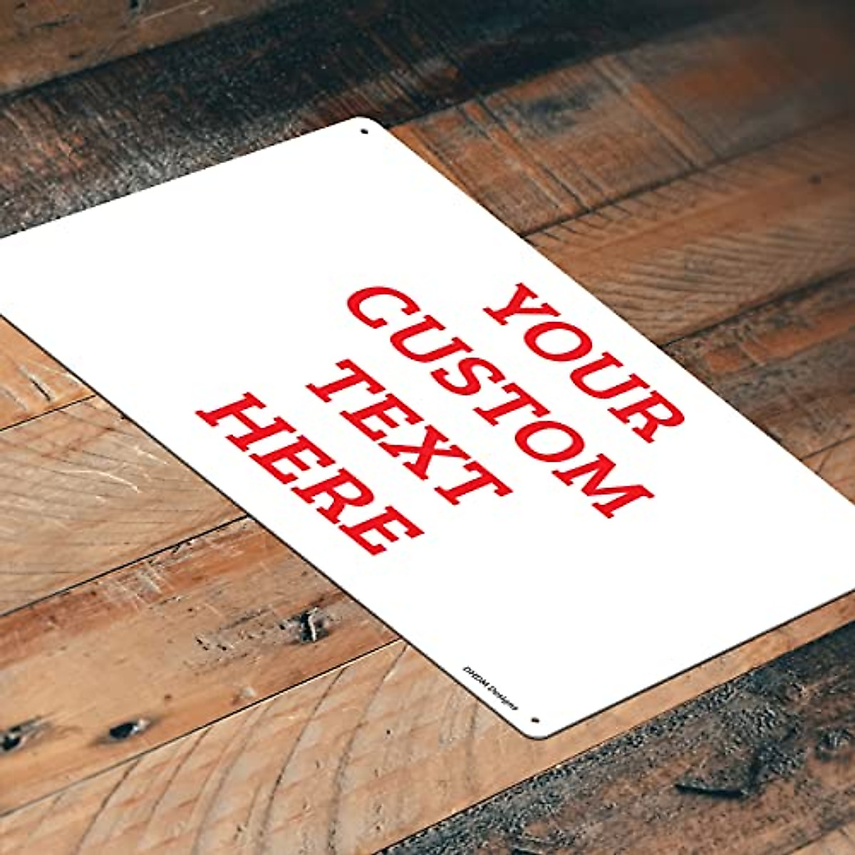 Custom Outdoor Metal Personalized Sign | 12-Inch by 8-Inch | Rust Free Aluminum | UV Protected Print | Made in the USA