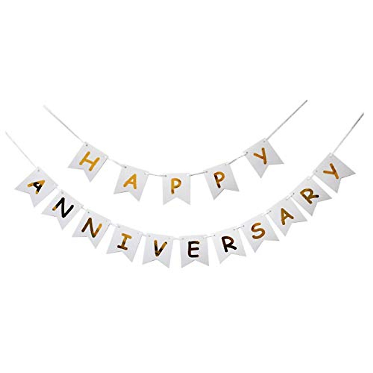 ZoZac Happy Anniversary Banner Anniversary Decorations for wedding Birthday Party