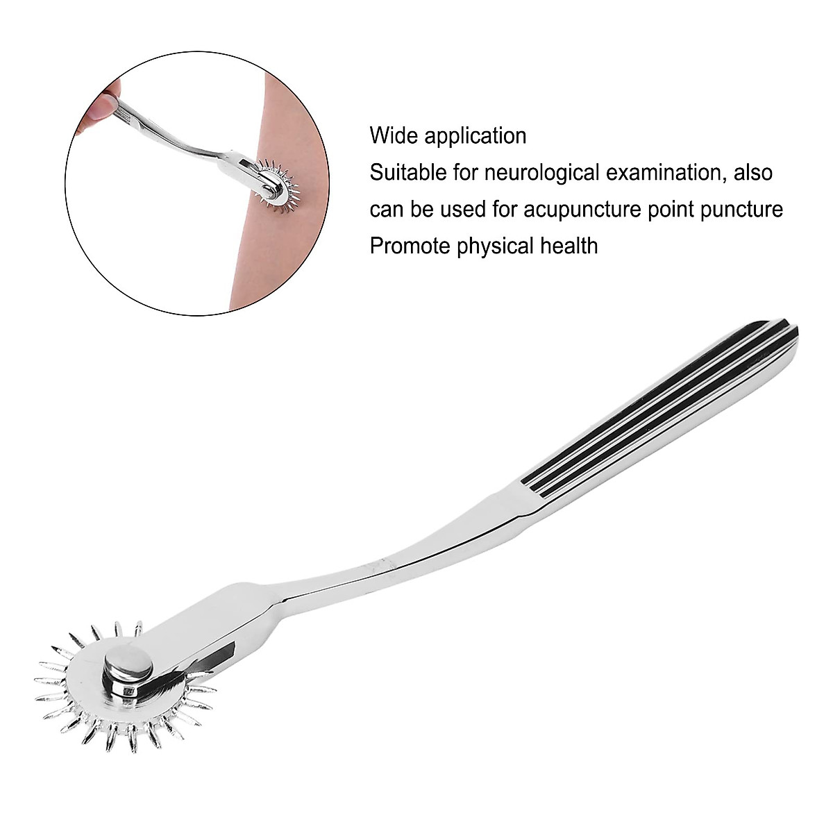 Wartenberg Neuro Pinwheel Zine Alloy 22 Metal Tips Diagnostic Pinwheel for Testing Neurological Nerve Sensitivity Wartenberg Diagnostic