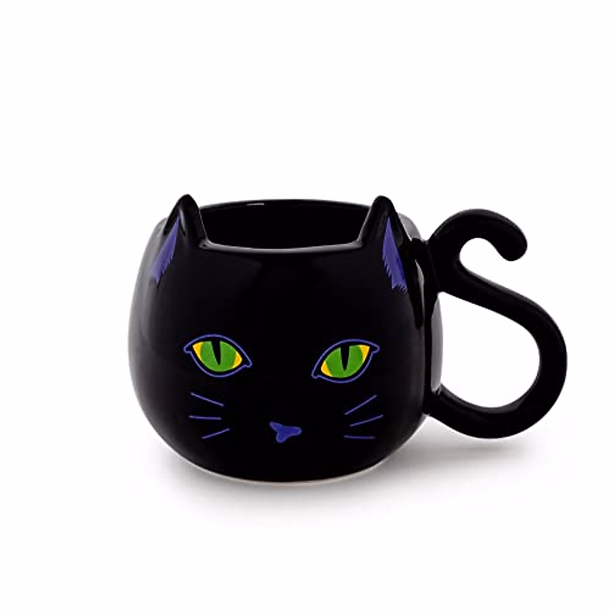 Disney Hocus Pocus Binx Black Cat Sculpted Ceramic Mug | Holds 20 Ounces