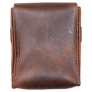 Hide & Drink, Card Organizer Pouch, Holds Up to 12 Cards Plus Folded Bills, Coin Holder, Vintage Case, Stylish Accessories, Full Grain Leather, Handmade, Bourbon Brown