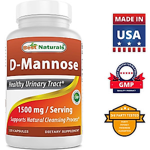 Best Naturals D-Mannose 1500 mg & Magnesium Glycinate 425 mg