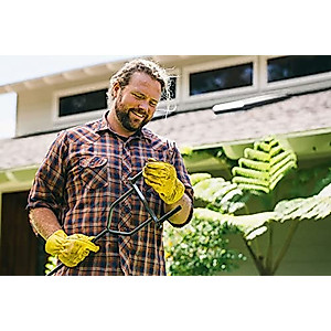 Yard Butler ID-6C Manual Lawn Coring Aerator - Grass Dethatching Turf Plug Core Aeration Tool - Grass Aerators for Small Yards - Loosen Compacted Soil - Gardening Hand Tools - Gray, 37 Inches