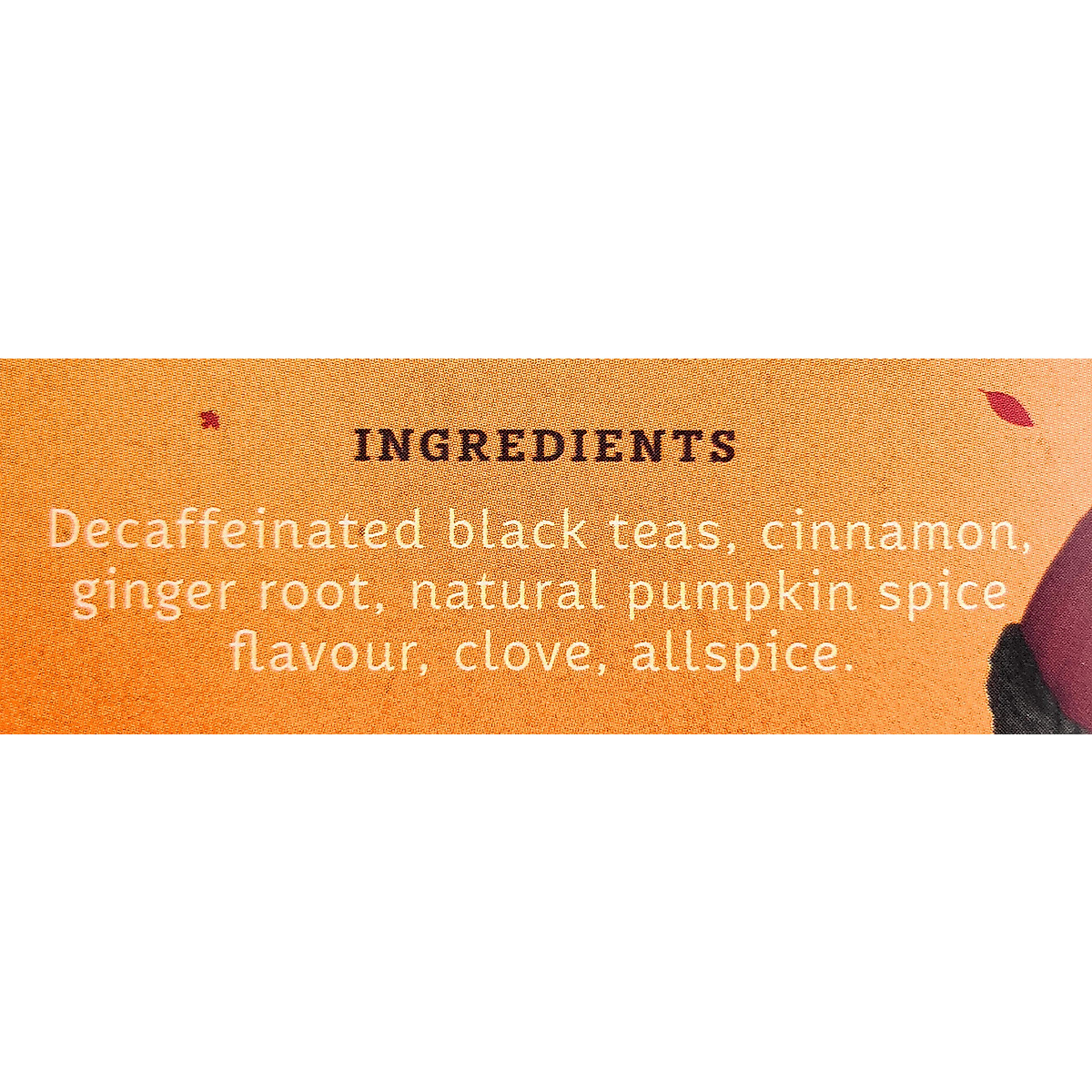 Decaffeinated Tea-Pumpkin Spice - 18 - Bag