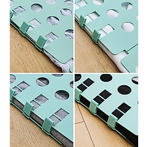 NuRcix Plastic Folding Helper Easy And Fast Folding Boards Folding Board T Shirt Clothes Folder Laundry Organizer For Kid And Adult To Fold Clothes (Green)