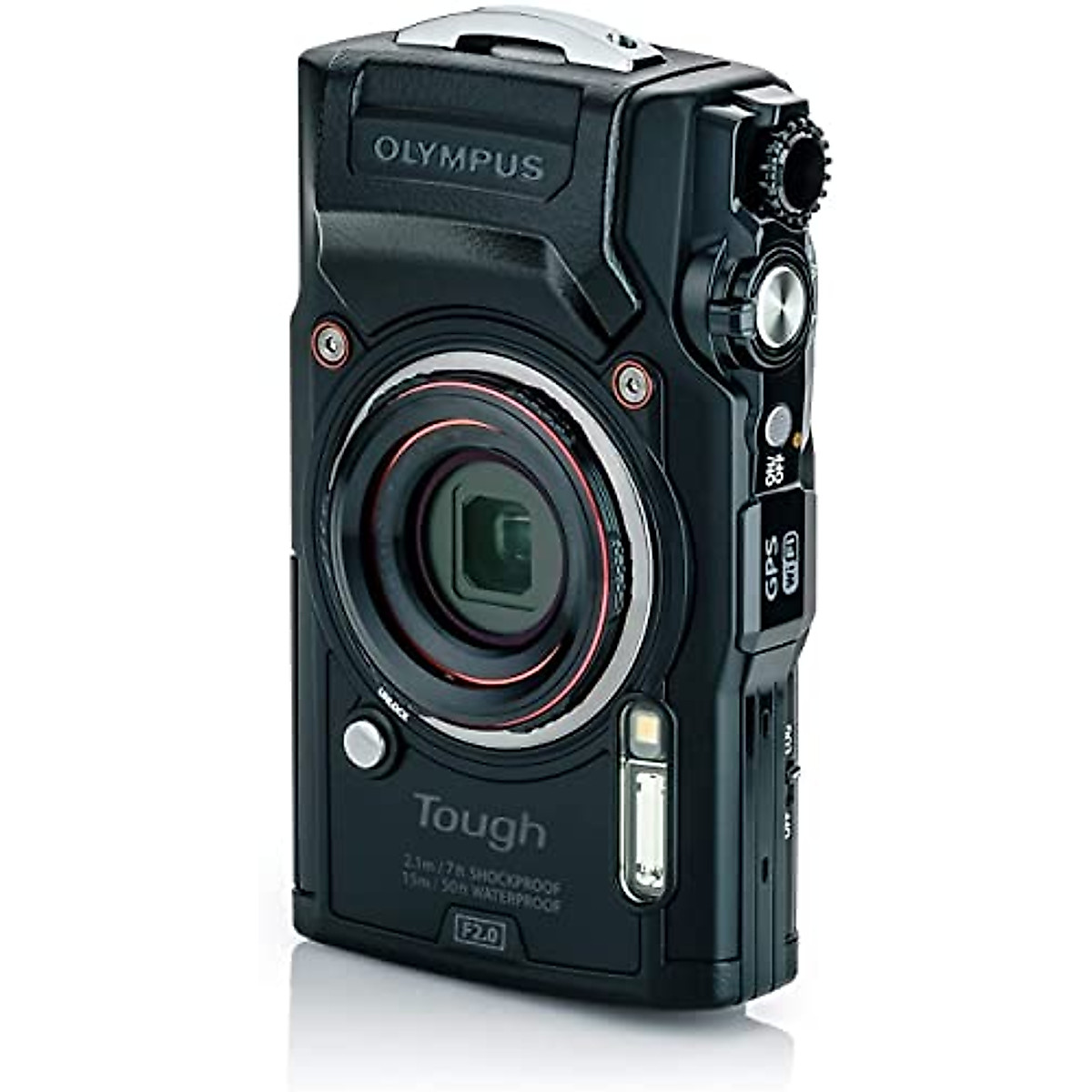 Olympus Tough TG-6 Waterproof Digital Camera, Black (Renewed)