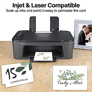 100 Pack White Blank Index Cards 3x5 Unlined Note Cards, Goefun 80lb Heavy Duty Card Stock Thick Paper for Postcards, Photo Paper, Syllable Boards