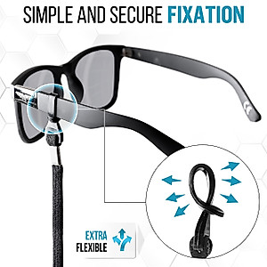 SIGONNA Eyeglasses String Holder Straps Cord - 4 Premium Eyeglass Chains for Men Women - Eye Glasses Strap Chain - Sunglass Lanyard Neck Retainer 4 pcs