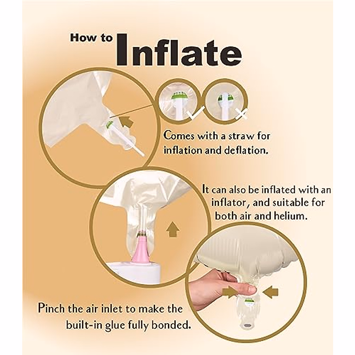 SUWEN 40 Inch Large Cream White 30 Balloon Numbers Big Foil Helium Number Balloons 0-9 Jumbo Happy 30th Mylar Birthday Party Decorations for Boy or Girl Anniversary Party Supplies