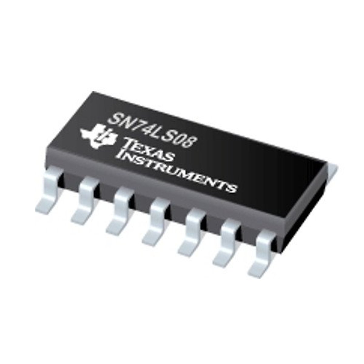 Texas Instruments SN74LS08N and IC Pin, Gate with 4 Element and 2 Input, Bipolar, 14-Pin, Plastic DIP Tube, 4.57 mm H x 19.3 mm L x 6.35 mm W (Pack of 10)
