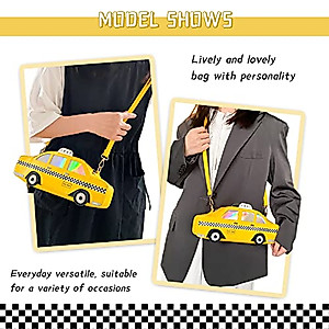 KUANG! Girls Cute Bus Taxi Shaped Chain Shoulder Bag Ice Cream Embroidered letter Women Crossbody Purse Handbags for Women