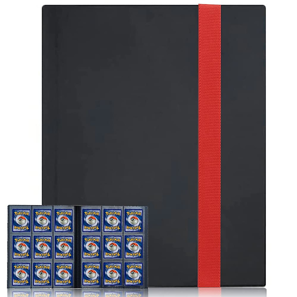 540 Pockets Card Binder Holder, FOME 9-Pocket Trading Card Binder 30 Sheets Fits for 540 Cards Collector Album Holder with BandClosure Carrying Case Binder for Yugioh MTG and Other TCG