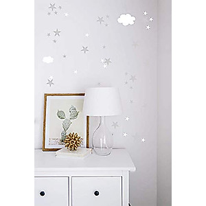 Clouds Wall Decals Moon and Stars Wall Decal Kids Wall Decals Wall Stickers Peel and Stick Removable Wall Stickers Kids Room Decoration Good Night Nursery Wall Decor
