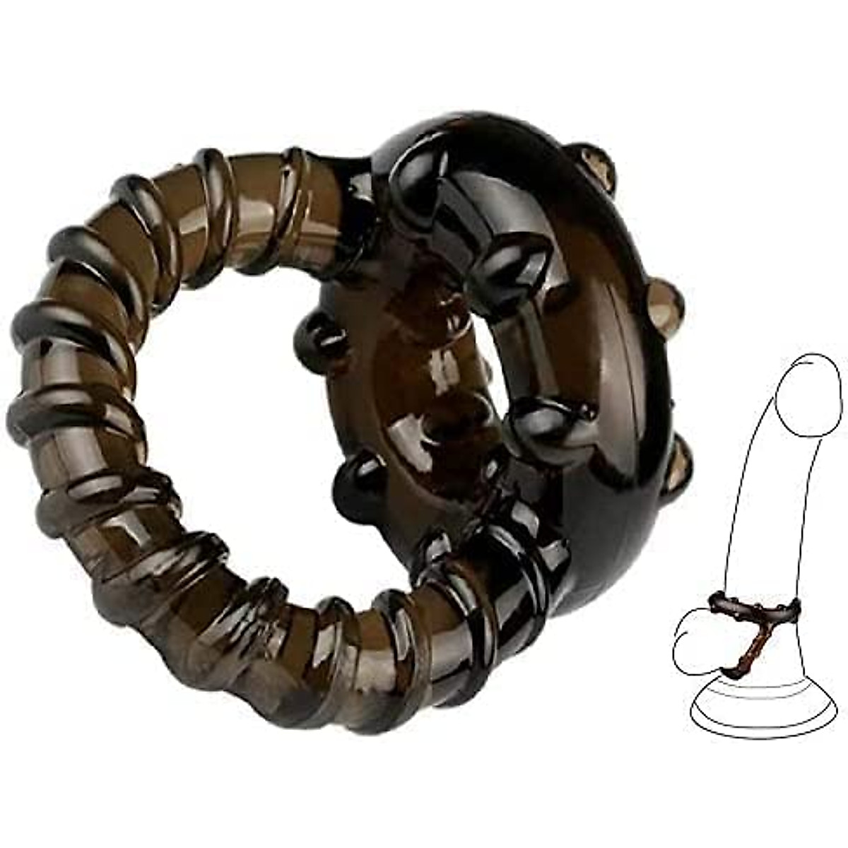 Newly Silicone Cock Ring for Men Erection Silicone Cock Rings for Couple Penis Ring Sex Toy for Male Longer Harder Stronger Machine Sunglasses LG-JCB-05.17