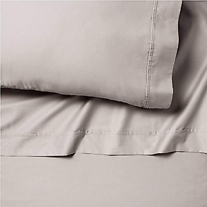 threshold Performance Sheet Set Solids (400 Thread Count) - Gray, Twin