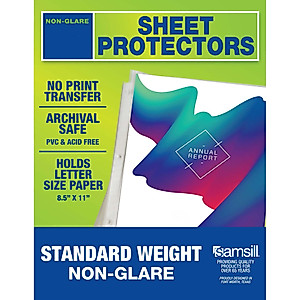 Samsill Sheet Proctors, 8.5x11 Inch, 200 Pack