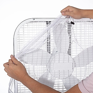 ARAWARA Window Box Fan Covers (Not Included Fan), Mesh Cover for Kid Safe and Finger Protector, Reusable Dustproof Cover, Industrial Fan Cover, Safety Fan Covers, 20 inch Diameter Square Cover, 2 PKS