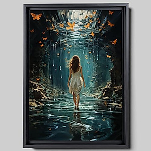 Abstract Painting Buy Canvas Wall Art, Butterfly Painting Art, Butterfly canvas, bedroom Butterfly wall art,Watercolor abstract Butterfly canvas painting