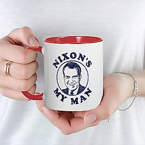 CafePress Nixon's My Man T Shirt Mug Ceramic Coffee Mug, Tea Cup 11 oz