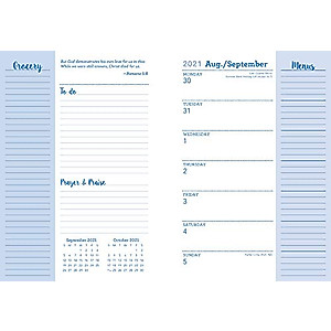 2021 Amy Knapp's Christian Family Organizer: 17-Month Weekly Faith & Inspiration Planner for Mom (Includes Stickers, Thru December 2021)