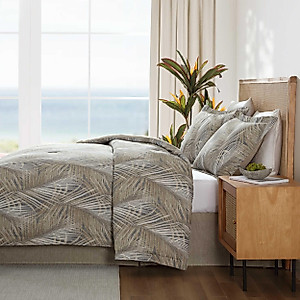 Tommy Bahama 223534 Raffia Palms Comforter Set, Brown, California King, 1 Count (Pack of 1)