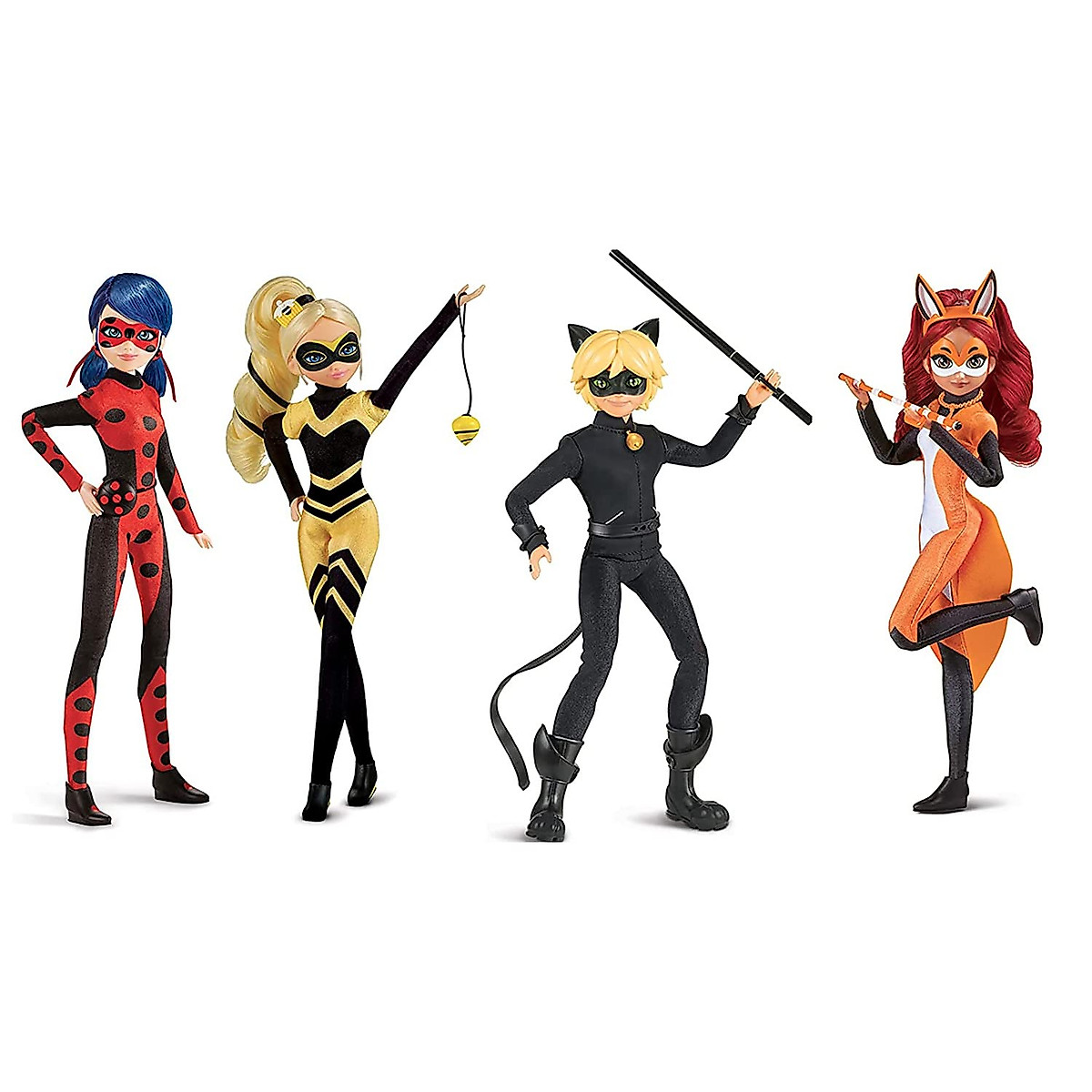Miraculous Dolls Multipack | 26cm Ladybug Cat Noir & Queen Bee