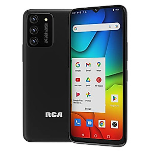 RCA Reno Max | 6.5” HD+ Brightness Boost Display | 64GB + 4GB RAM | 4G LTE Unlocked Smartphone | Android 12 | Octa Core Processor | 16MP Triple Camera | 4000 mAh Battery | Black | T-Mobile