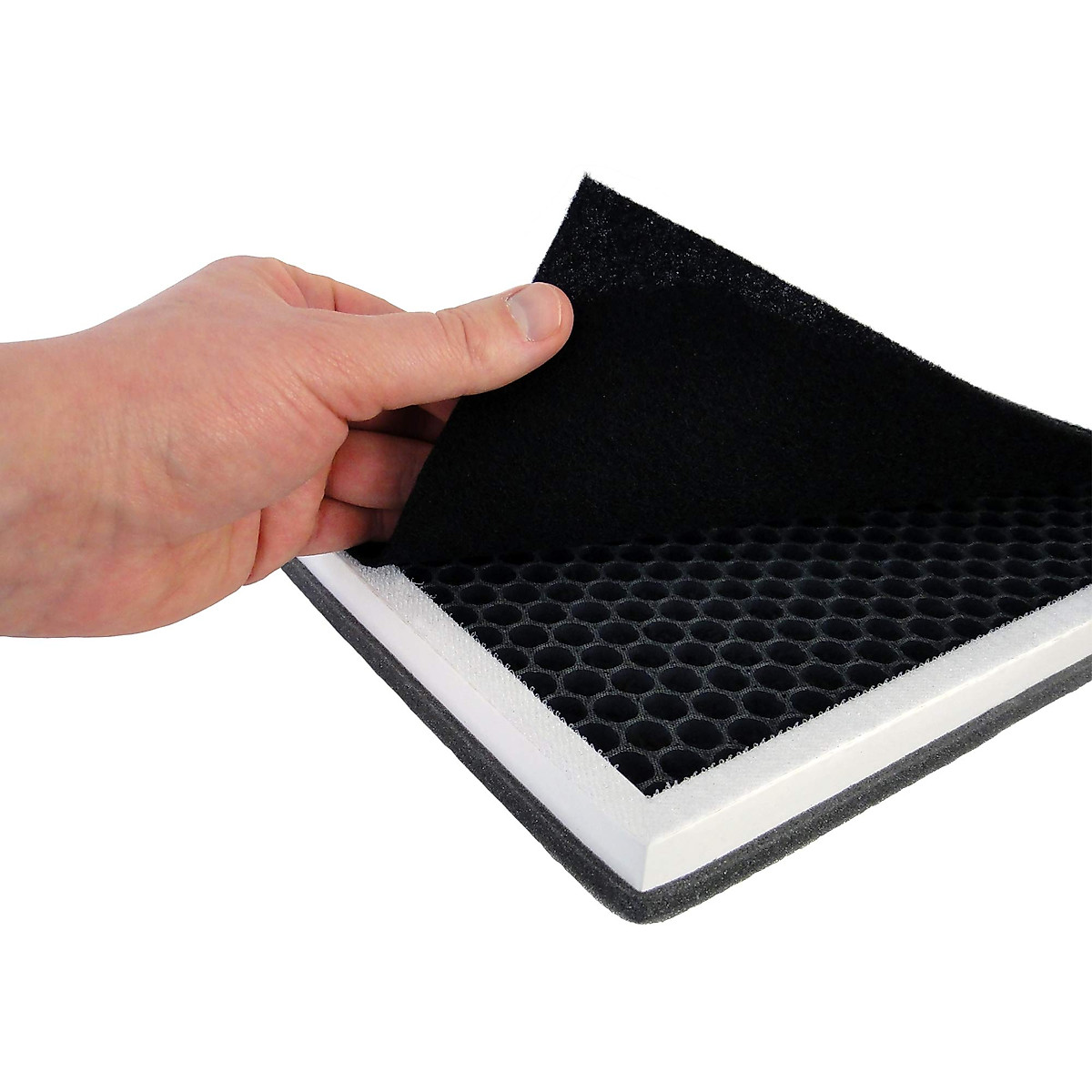 3-in-1 True HEPA Filter Set (1-Pack) Compatible with Oregon Scientific CF8410 Air Purifier (also fits Ivation IVAHAP300 & SereneLife PSLAPU35), Premium Replacement filter